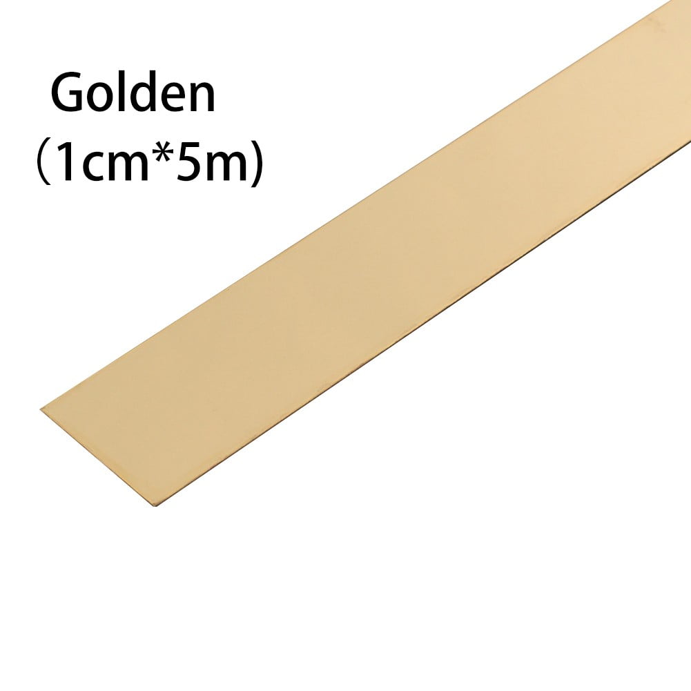 5M Stainless Steel Flat Mirror Wall Molding Strip,DIY Decorative Edge ...