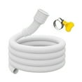 -5M White Drain Hose Pipe Inlet Extension Tube Drainpipe for Faucet ...