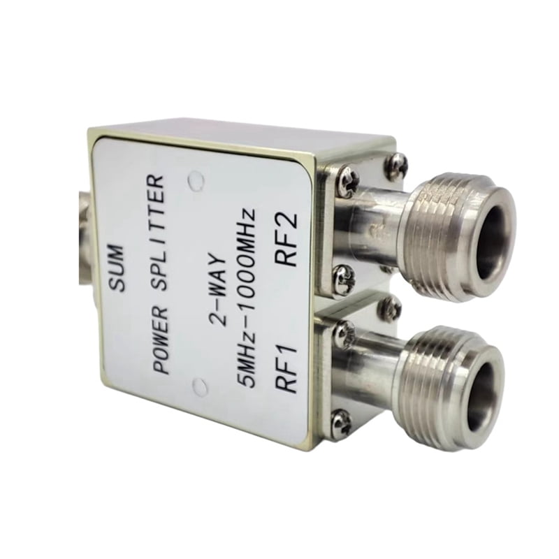 5MHz-1000MHz Power Splitter 1 to 2 Power Divider Combiner N Connector ...