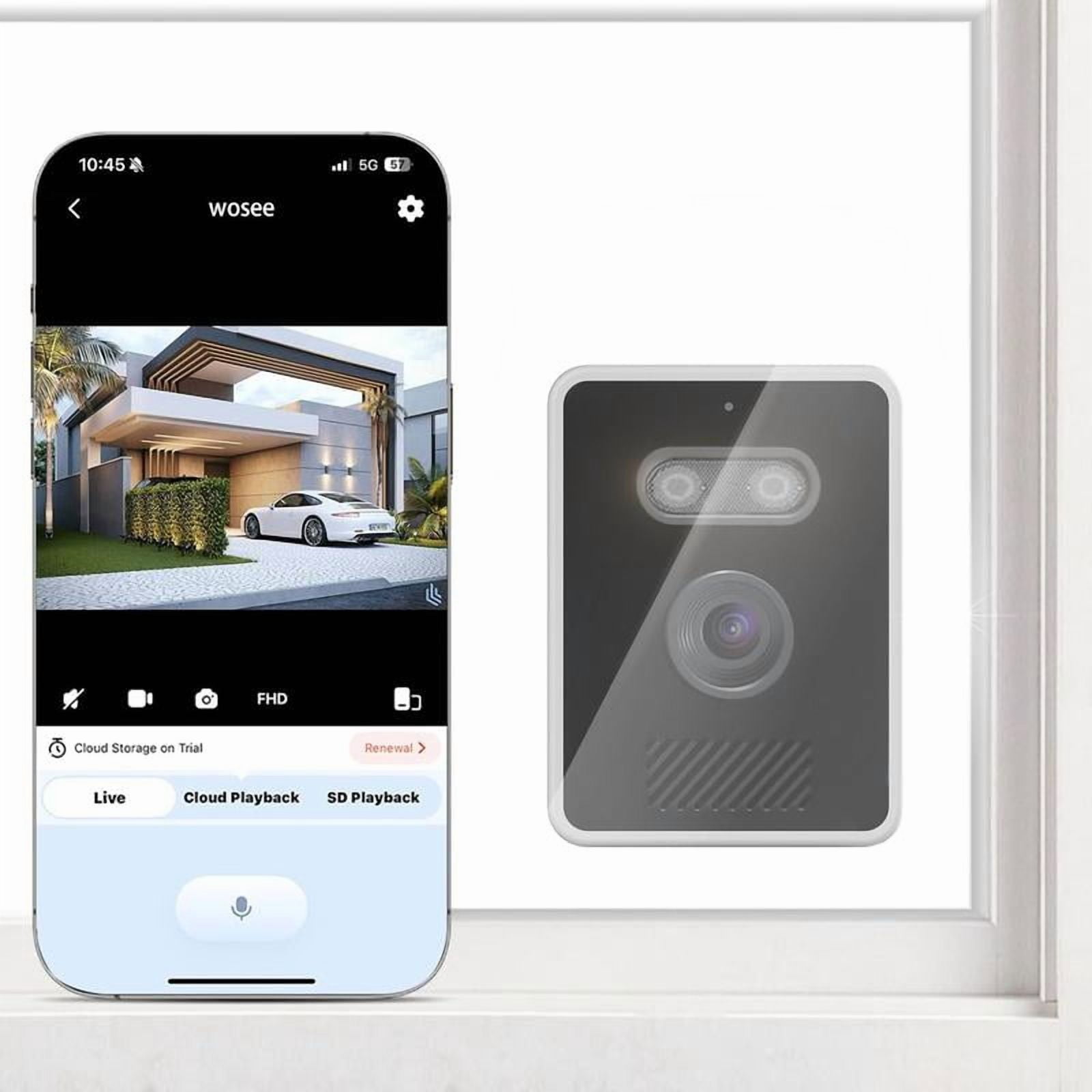 5MP 2K Window Camera,2.4GHz & 5GHz WiFi Indoor Cameras for Home ...