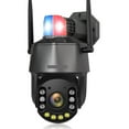 5MP 30X Optical Zoom Outdoor Surveillance Camera PTZ 4G Red Blue ...