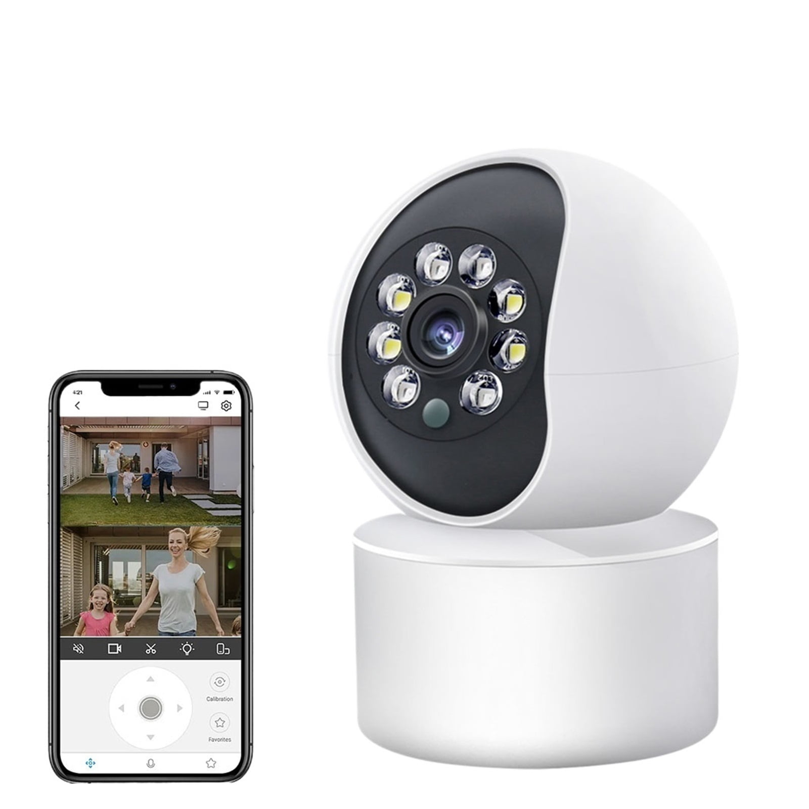 5MP Camera Dual Lens Security Night Vision Color Surveillance Cameras ...