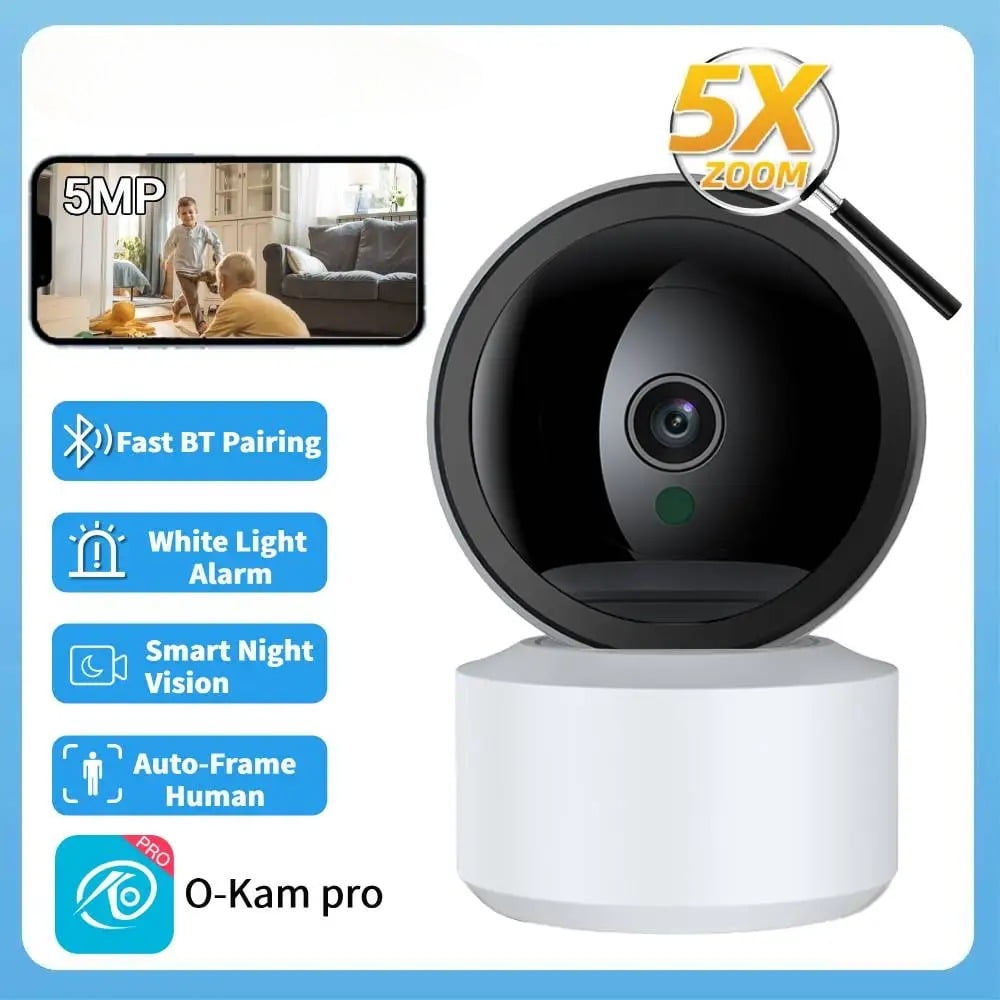 5MP IP Camera O-Kam pro Smart Home Indoor WiFi Wireless Surveillance Cam Automatic Tracking CCTV ...