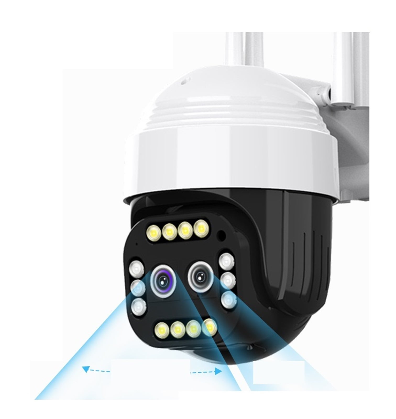 5MP PTZ IP Camera Dual-Lens Wireless WiFi Network IR Security Camera ...