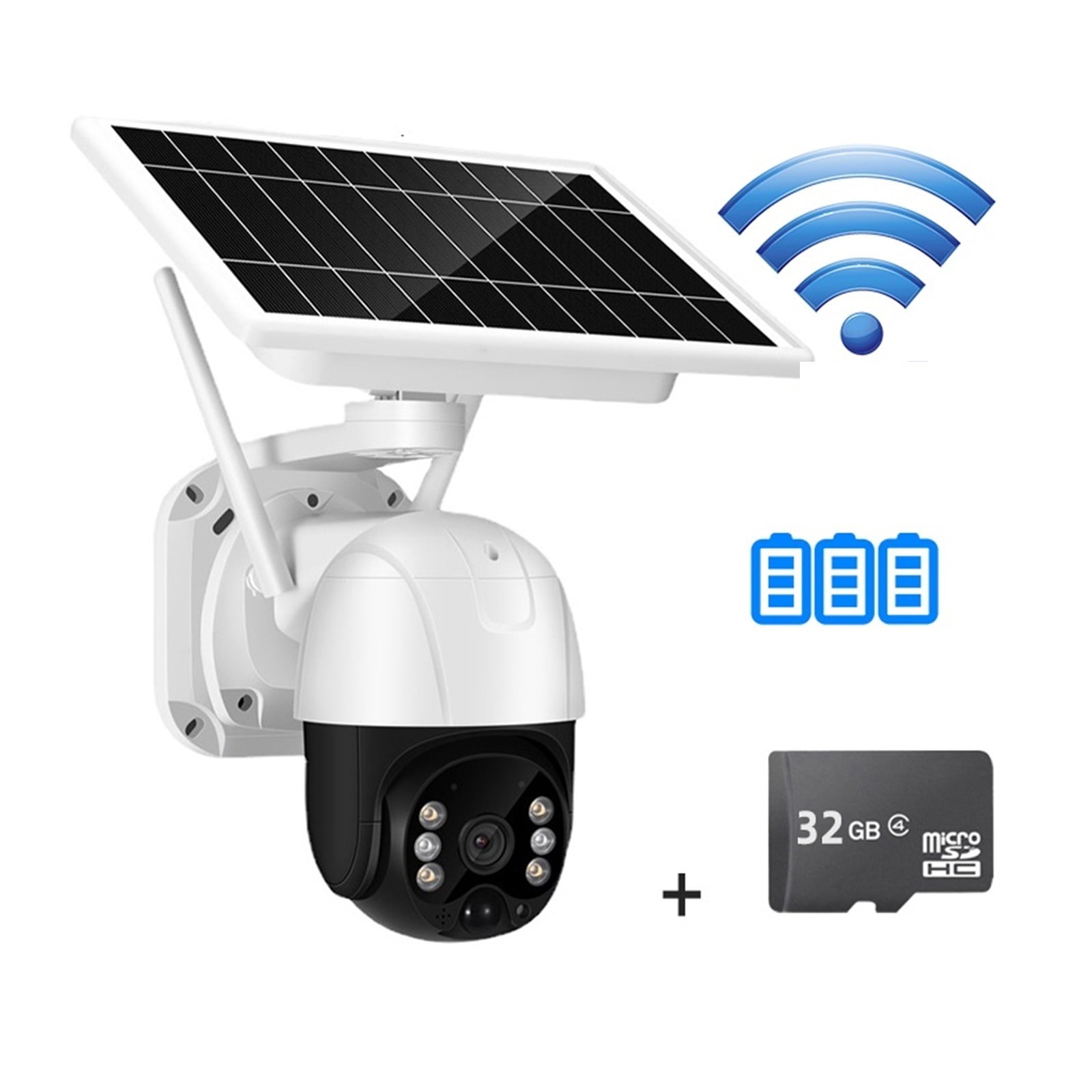 5MP Solar PTZ Camera Outdoor PIR Human Detection Wireless PTZ Camera ...