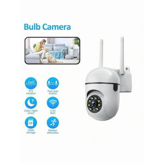 5MP Wireless Smart Home Security Camera with Color Night Vision, Two ...