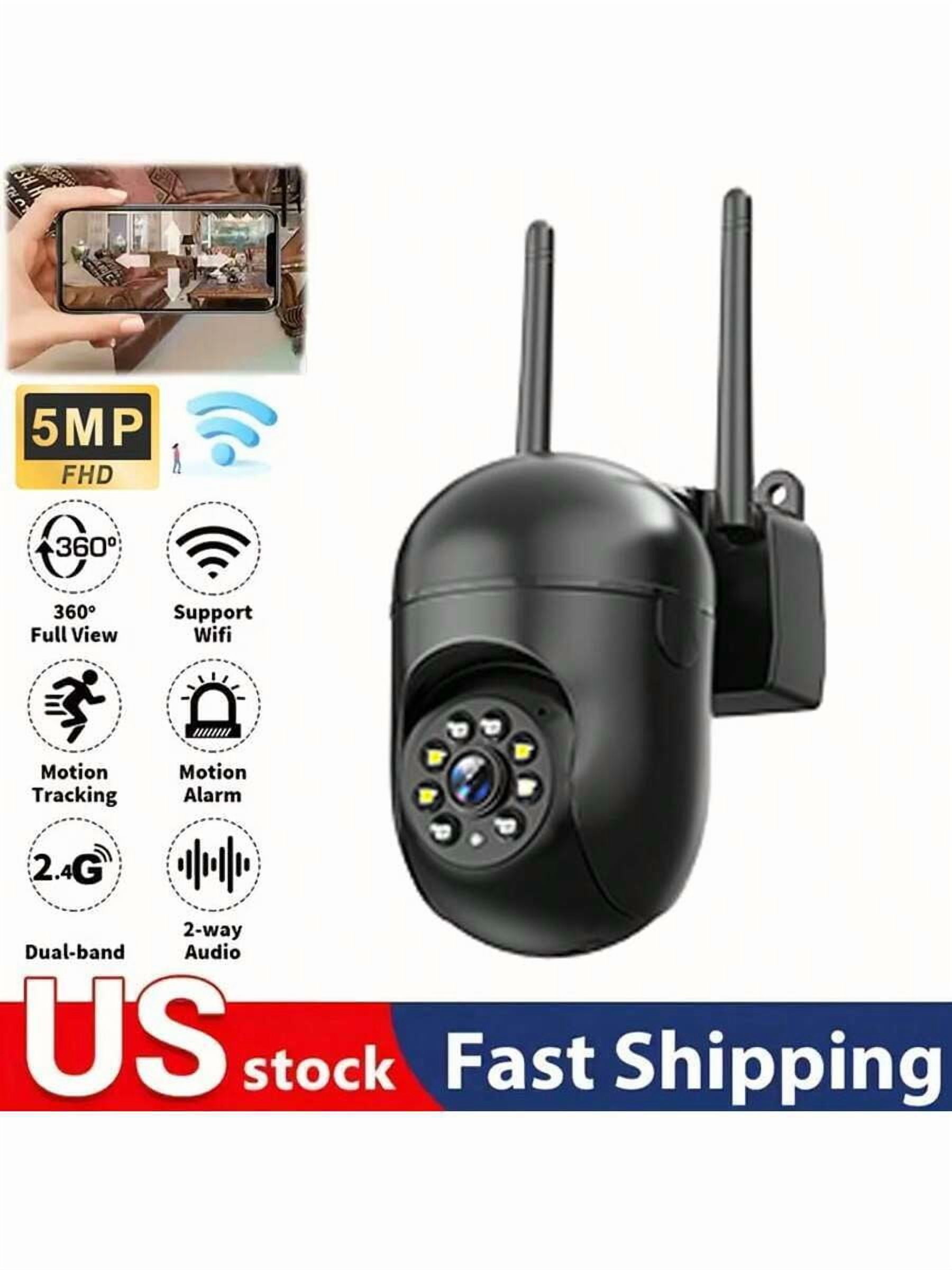 5MP Wireless Smart Home Security Camera with Color Night Vision, Two ...