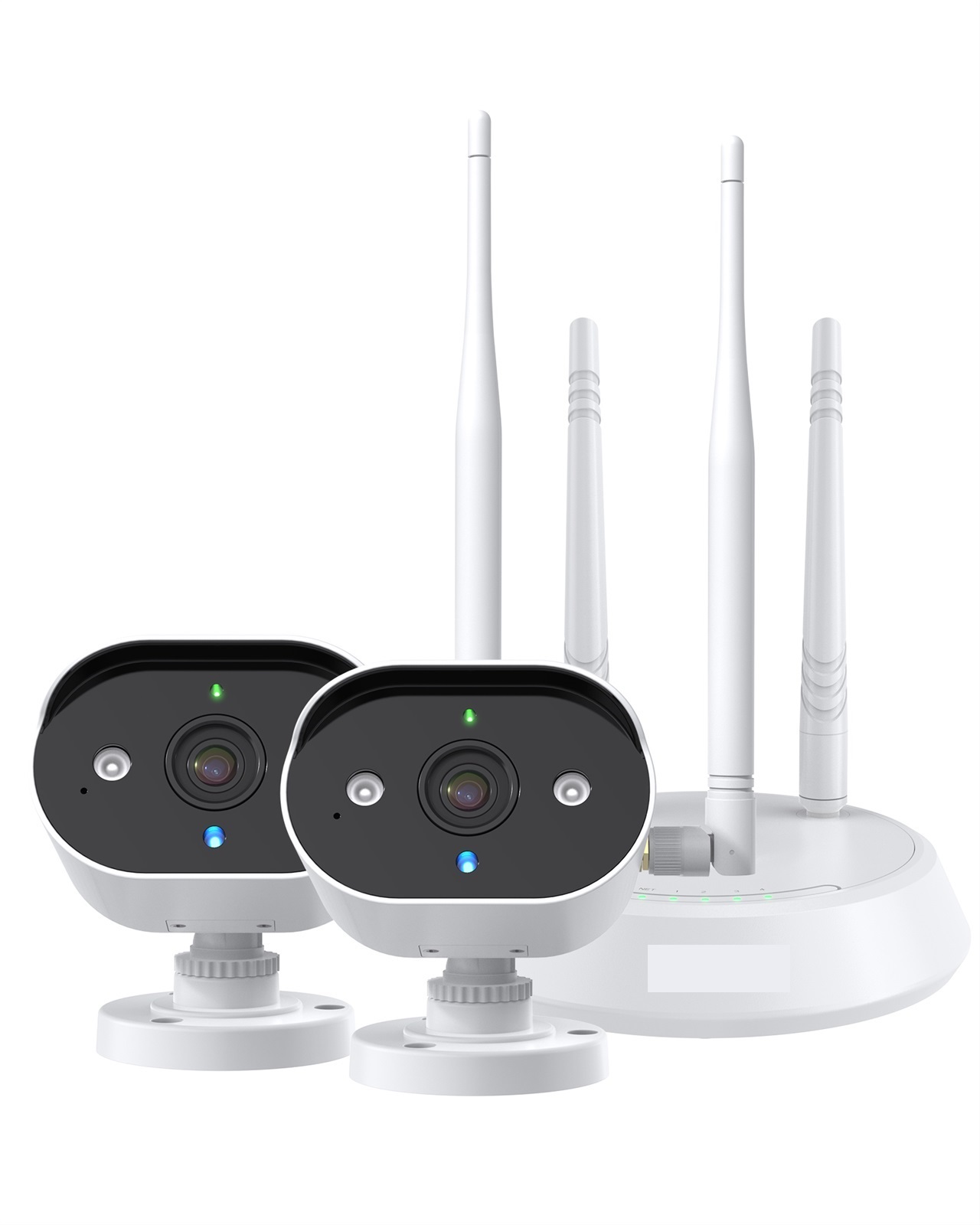 5MP Wireless System 3K IP Camera Kit 2/4 PCS Color Night Vison Two Way ...