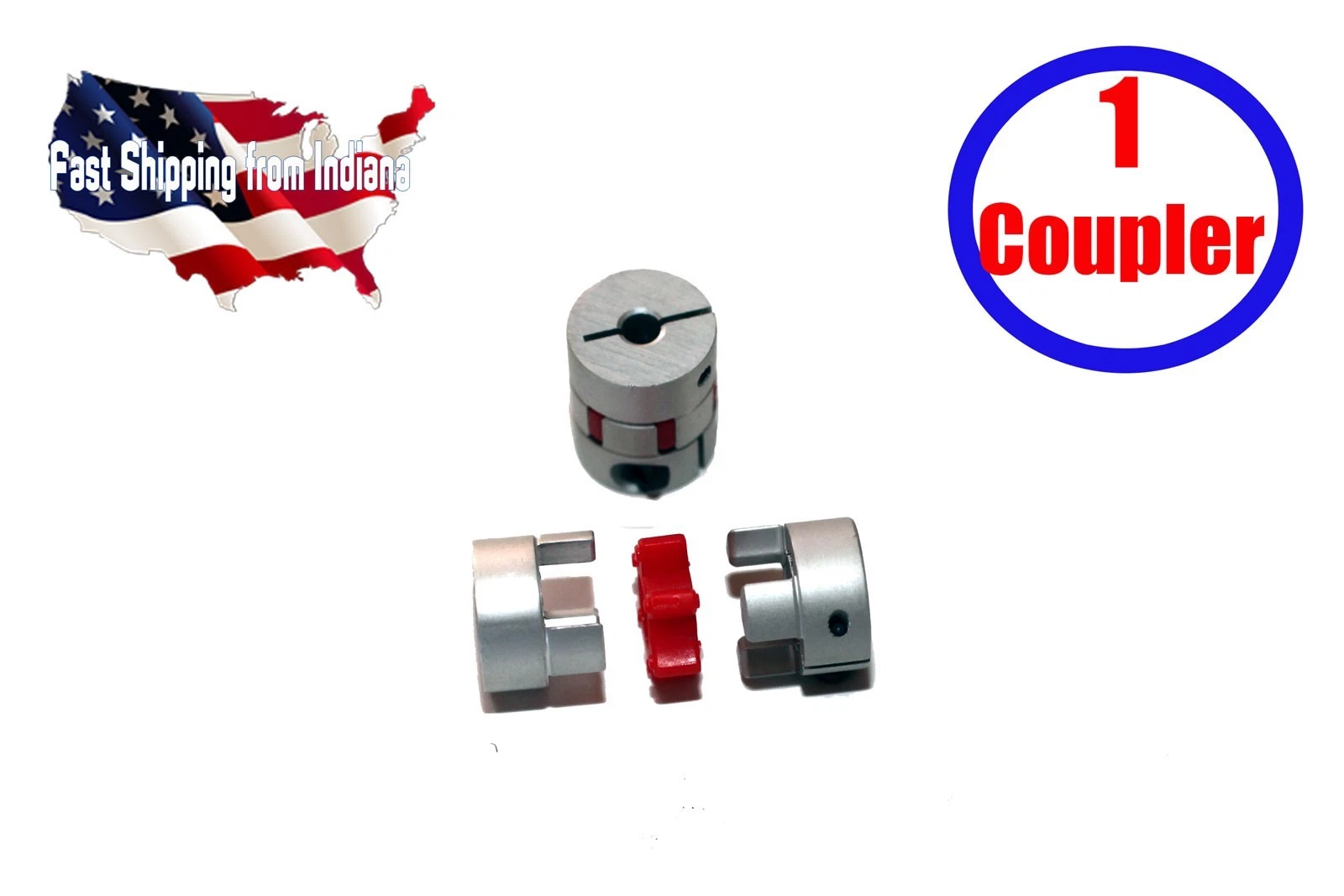 5Mm X 8Mm Flexible Jaw Coupler Cnc Shaft Spider Stepper Motor Coupling ...