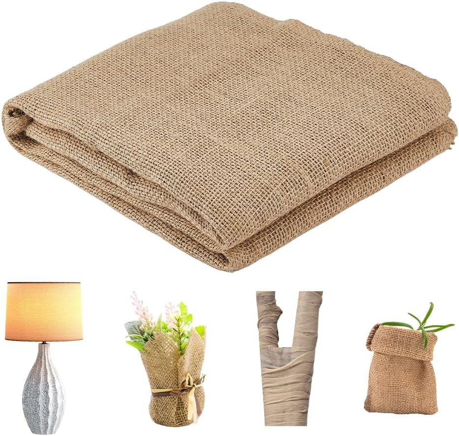 5Mx0.6M Multipurpose Natural Burlap Fabric Burlap Tree Wrap Fabric ...