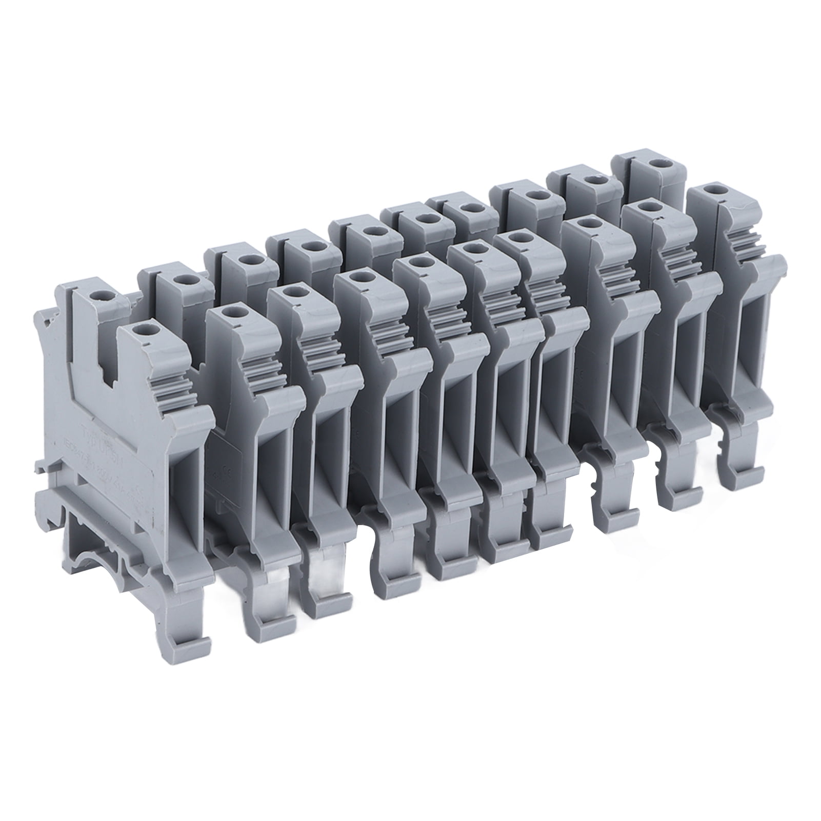 5N Screw Terminal Block, 800V 41A DIN Rail Mount Electrical Connection Kit - Walmart.com