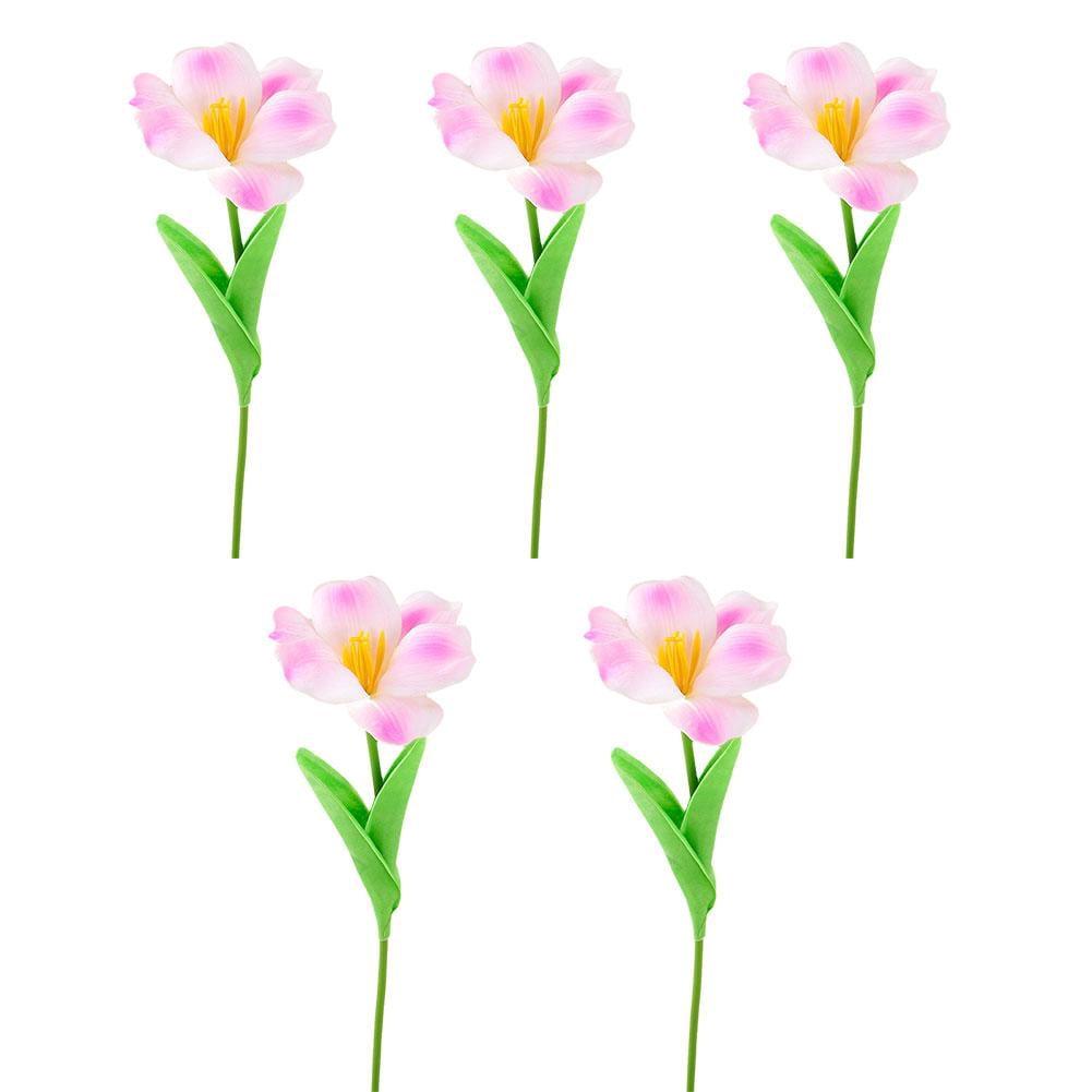 5PA Tulips Artificial er,Spring Tulips ers Bouquets,11.81in Faux er ...