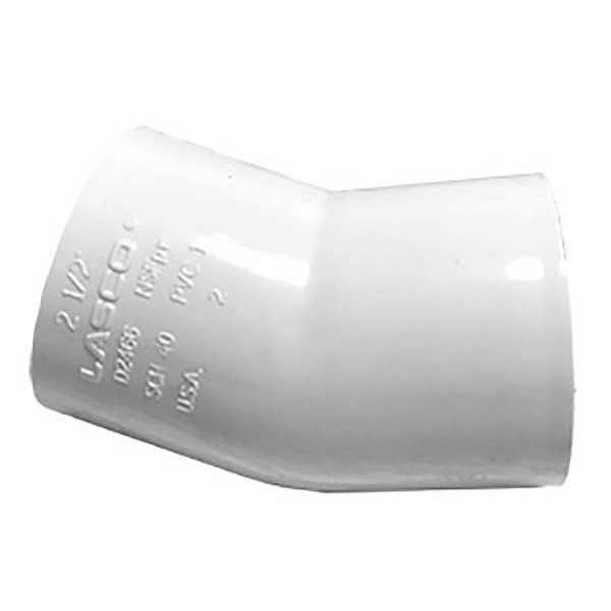 5PC 1-1/2" Socket PVC 22-1/2 Degree Elbow Sched 40 - Walmart.com