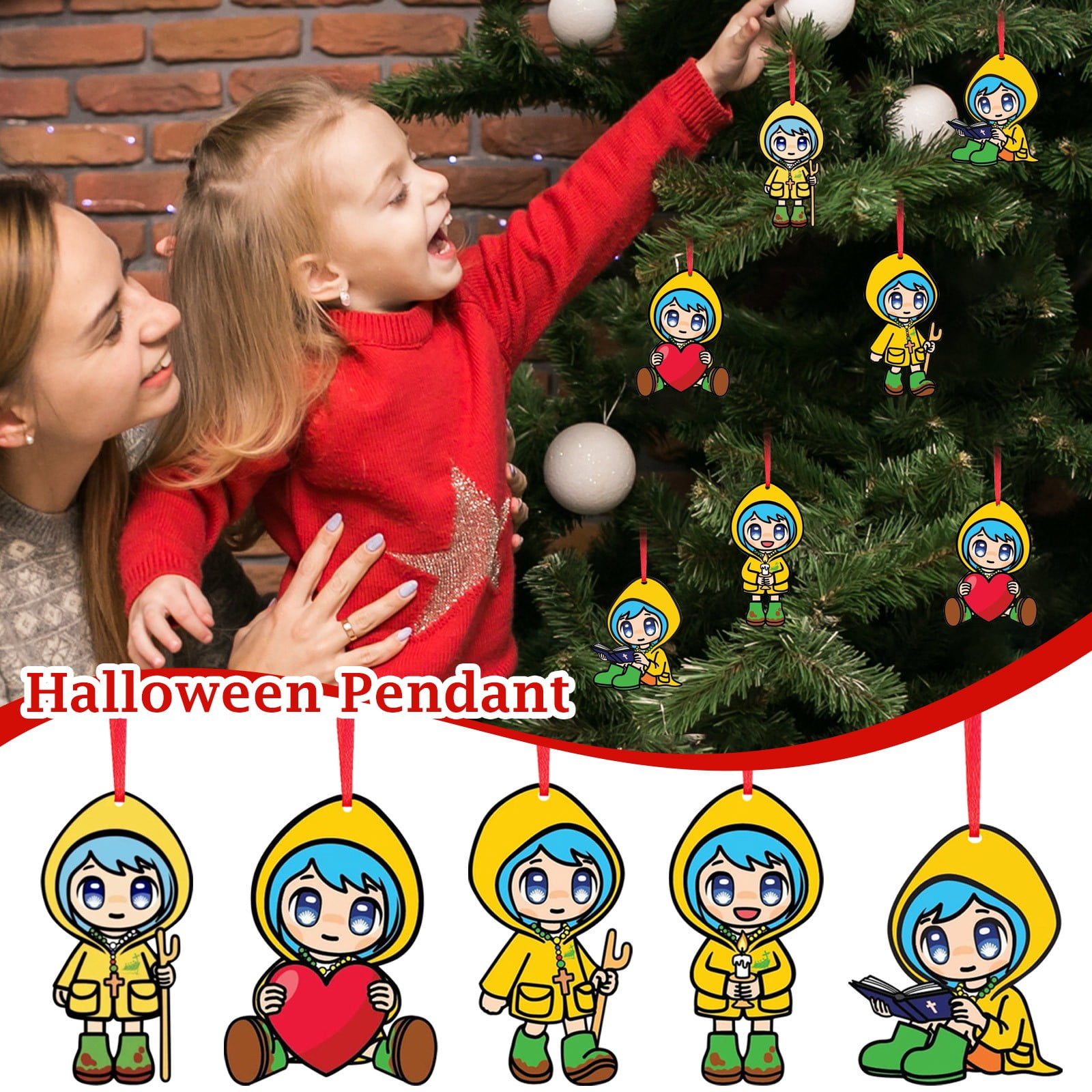 5PC 2024 Christmas Tree Hanging Decoration Ornament Luce - Catholic ...