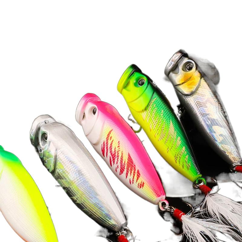 5PC Biqianwo Fishing Lures Fire Bath Wave Climbing Lure 9G Floating ...