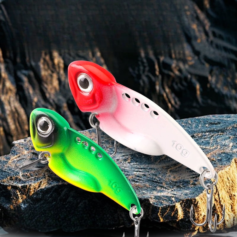 5PC Biqianwo Fishing Lures Iron Plate VIB Dedicated Weever Snakehead ...