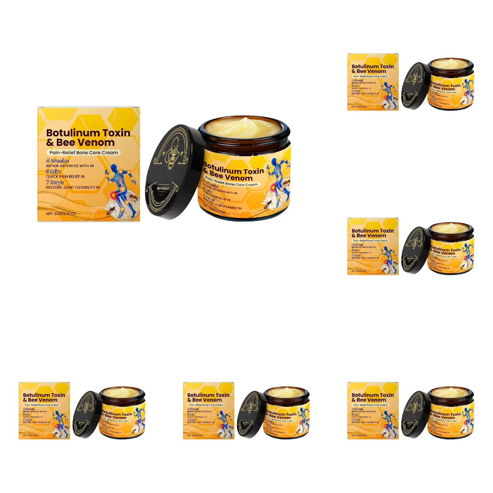 5PC_Botulinum_Toxin&_Bee_Venom Bone Cream,_Professional Joint & Bone ...