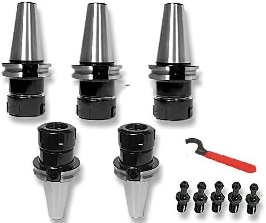 5PC CAT40 ER32 PRECISION COLLET CHUCK WITH HAAS PULL STUDS - Walmart.com