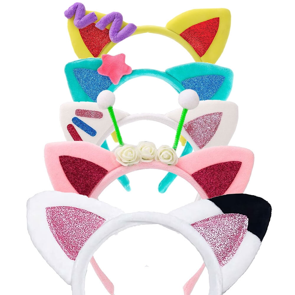 Customer reviews for 5PC Cat Ears Headbands Dollhouse Birthday Party ...