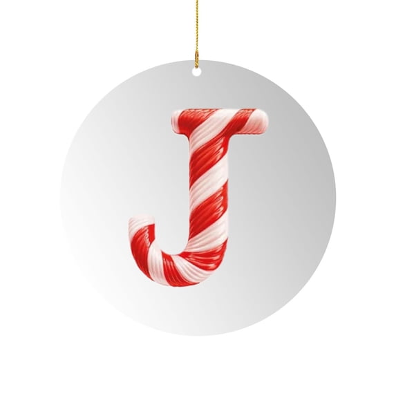 5PC Christmas decorations indoor 26 Letter Ornament Cane Candy Letter ...