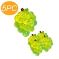 5PC Crystal Grape Stress Ball Clear Jelly Adult Toy TPR Soft Grape ...