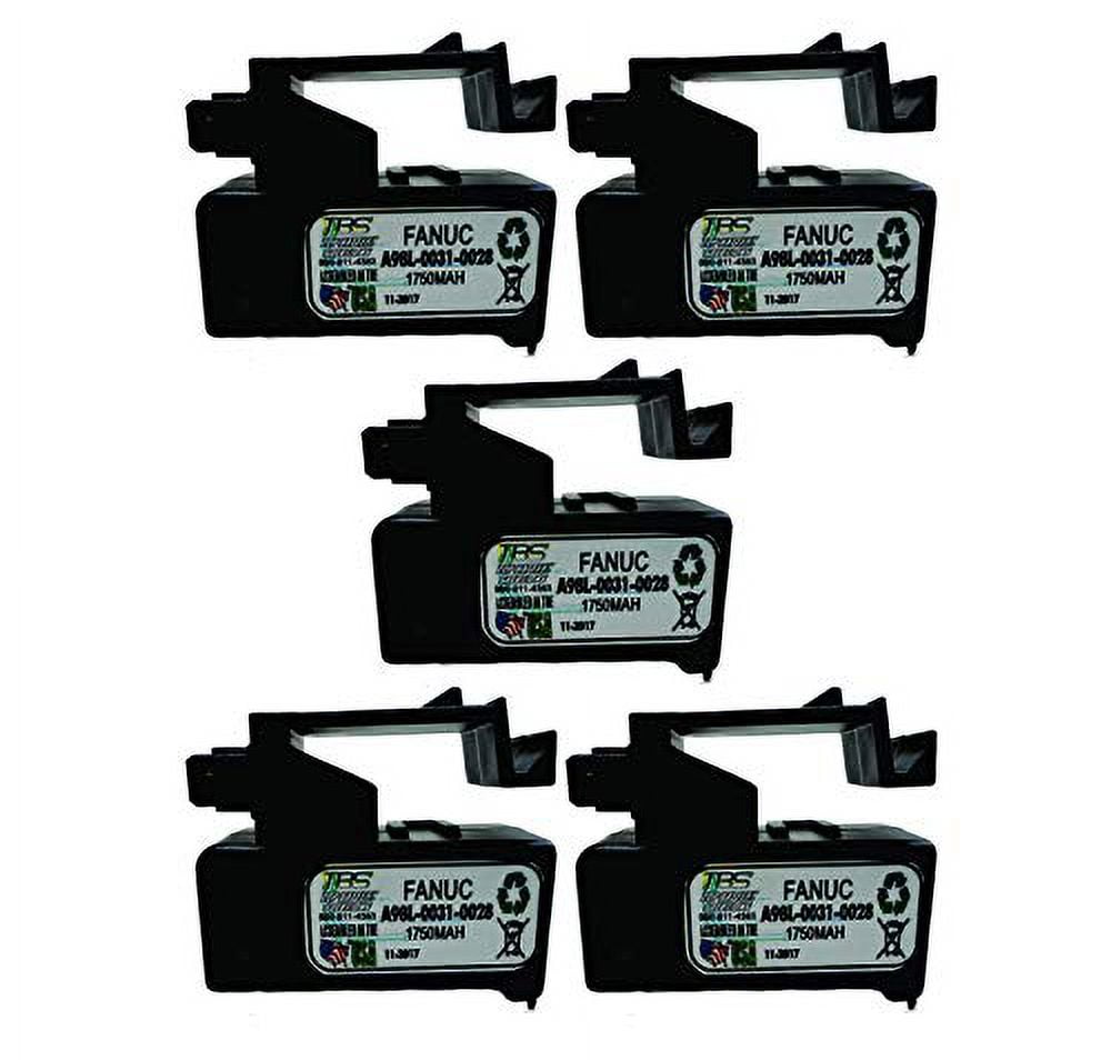 5PC Fanuc A98L-0031-0028, A02B-0323-K102 Single Cell 3V in Cartridge ...