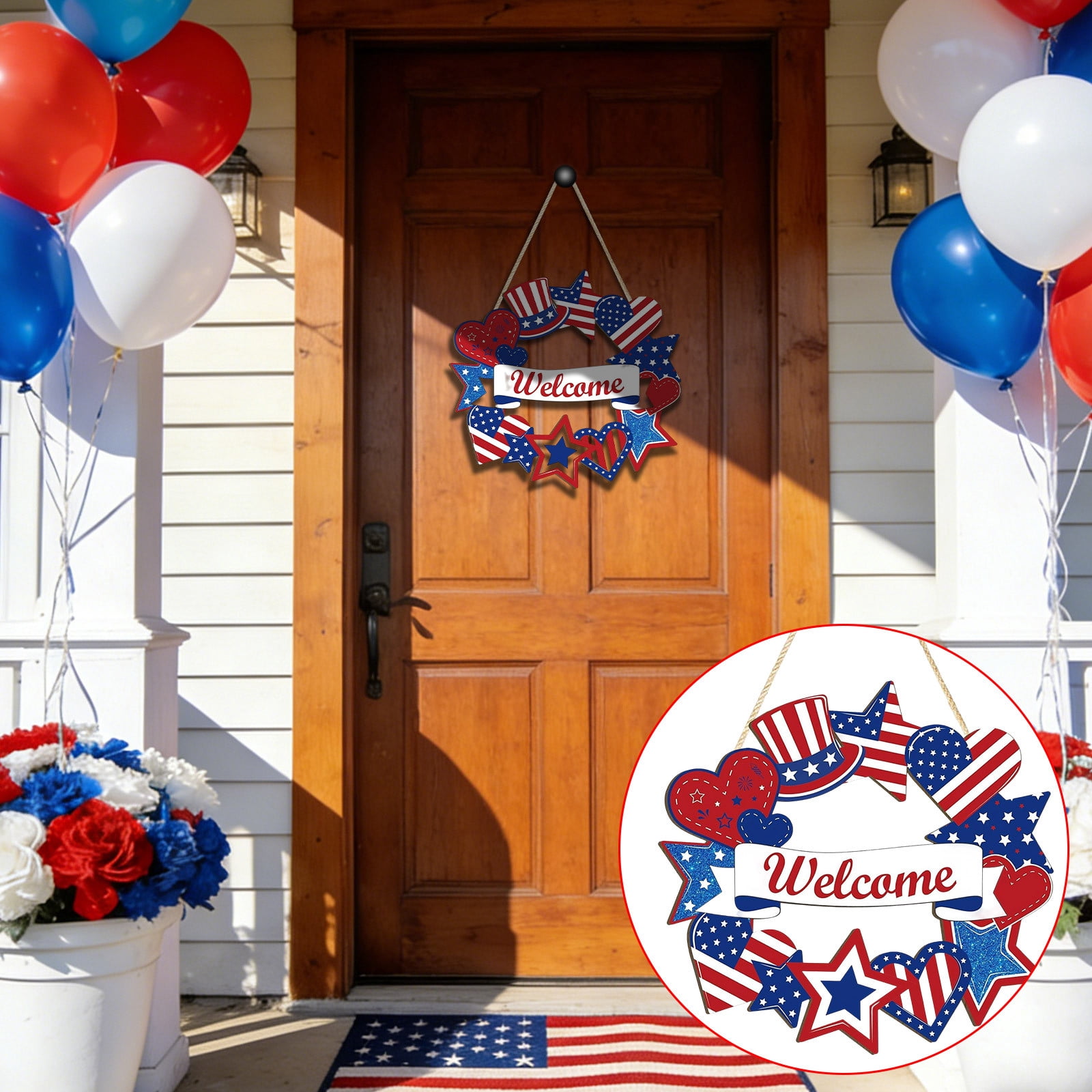 5PC Independence day decor 4th/Fourth Of July Decorations Welcome ...