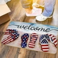 5PC Independence day decor Independence Day Crystal Velvet Doormat ...