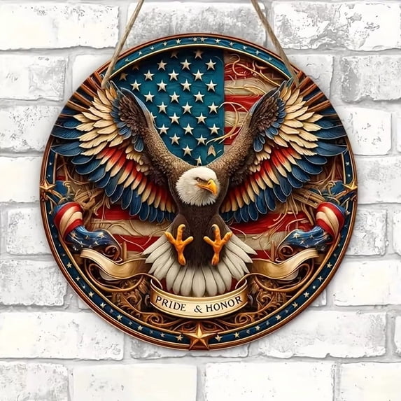5PC Independence day decorations door America Wooden Door Hanger ...