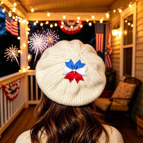 5PC Independence day decorations indoor Independence Day Wreath Bows ...