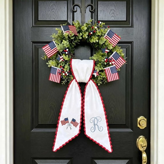 5PC Independence day decorations outdoor Independence Day Wreath Sash ...