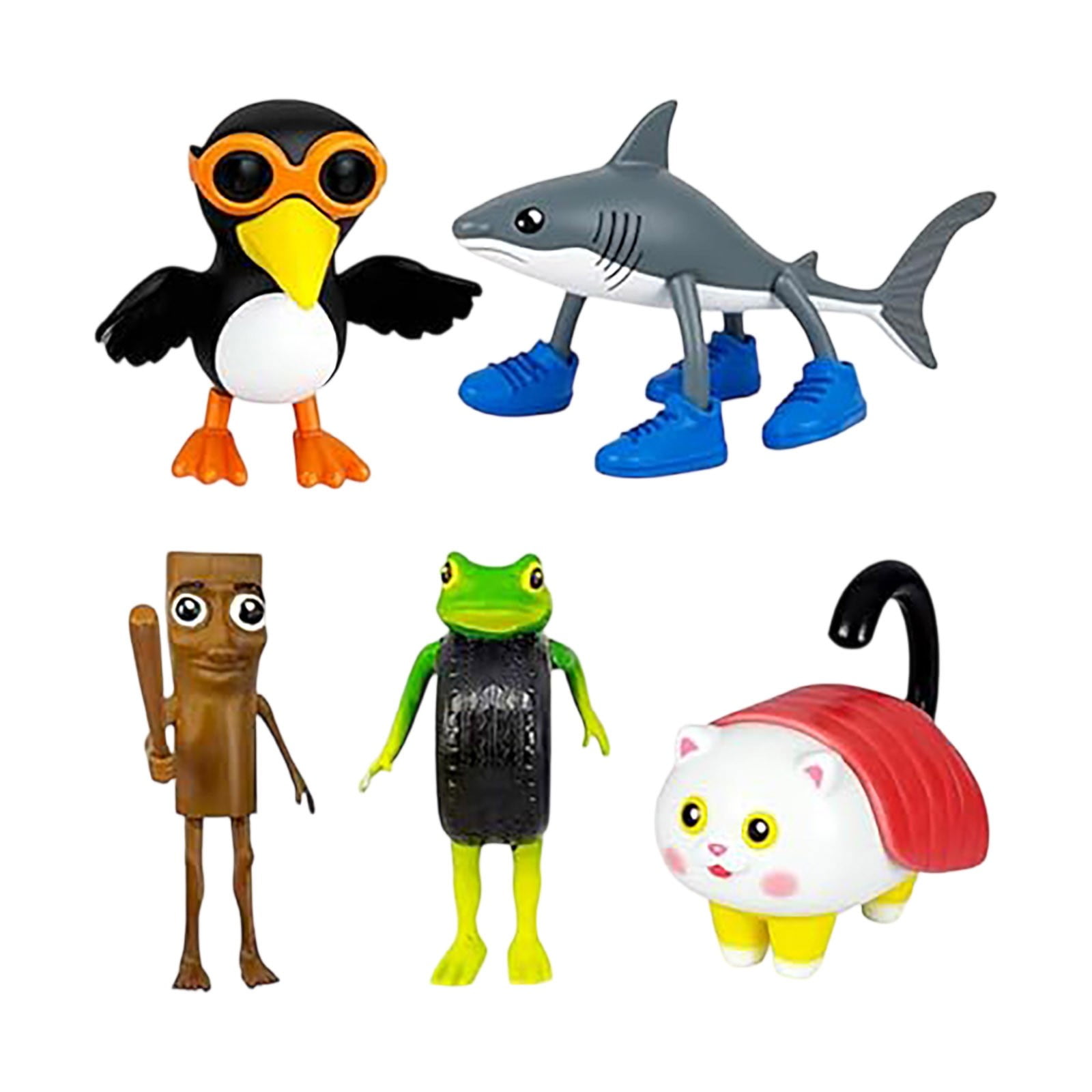 5PC Italian Brainrot Toy Collection Figure Toys， Ai Italian Brain Rot ...