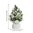 5PC Mini Christmas Tree Assortment Small Artificial Tabletop Trees With ...