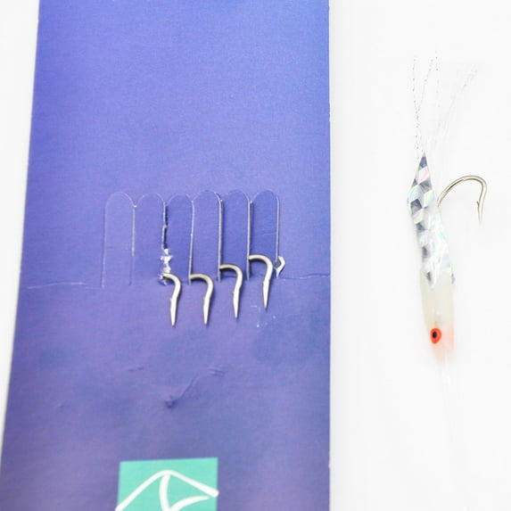 5PC/Pack Sabiki Soft Fishing Lure Rigs Bait Jigs Lure Feather Lure ...