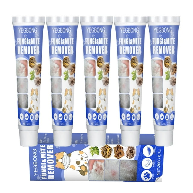 5PC Pet Skin Cream Treatment 20G Ringworm Mites Anti-Itch Treats ...