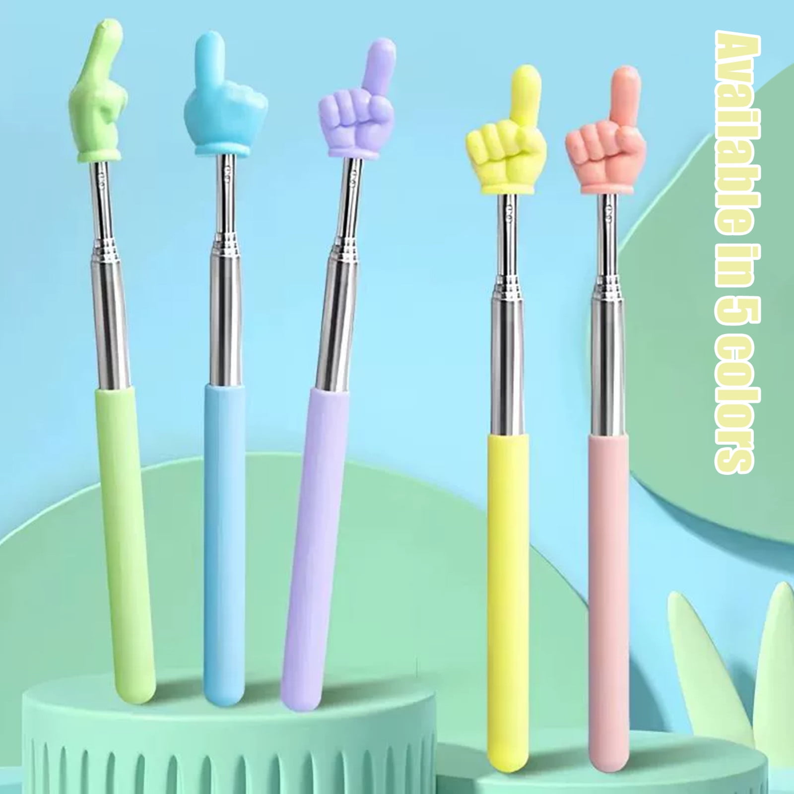 5PC Pointer Stick for Classroom, Telescopic Teachers Pointer ...