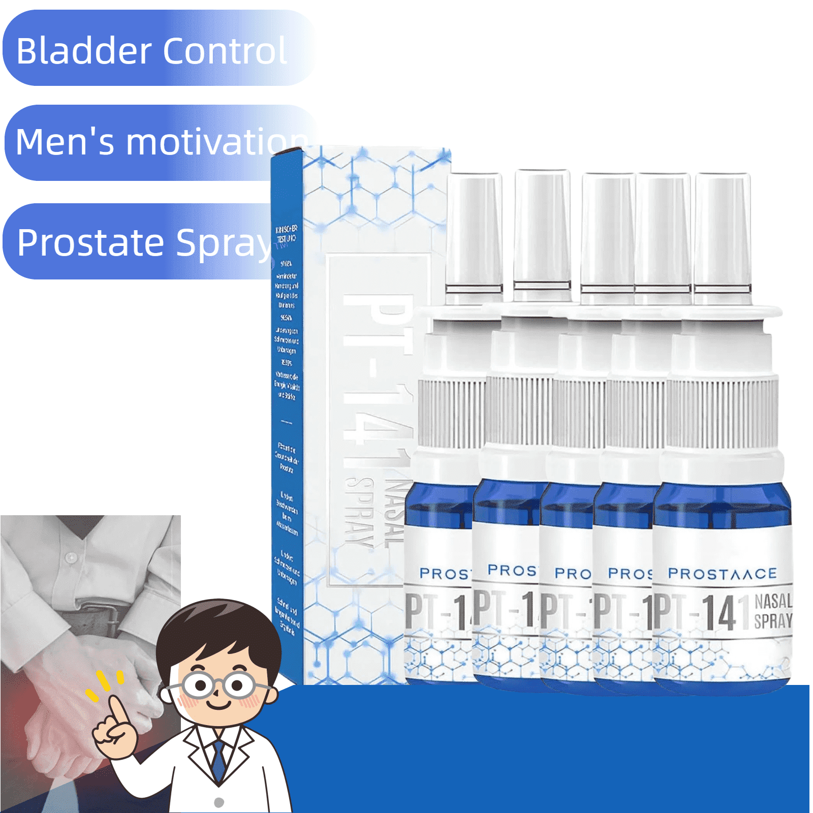 5PC-Pt 141 Peptide Nasal Spray , Professional_Prostate Spray Improves ...