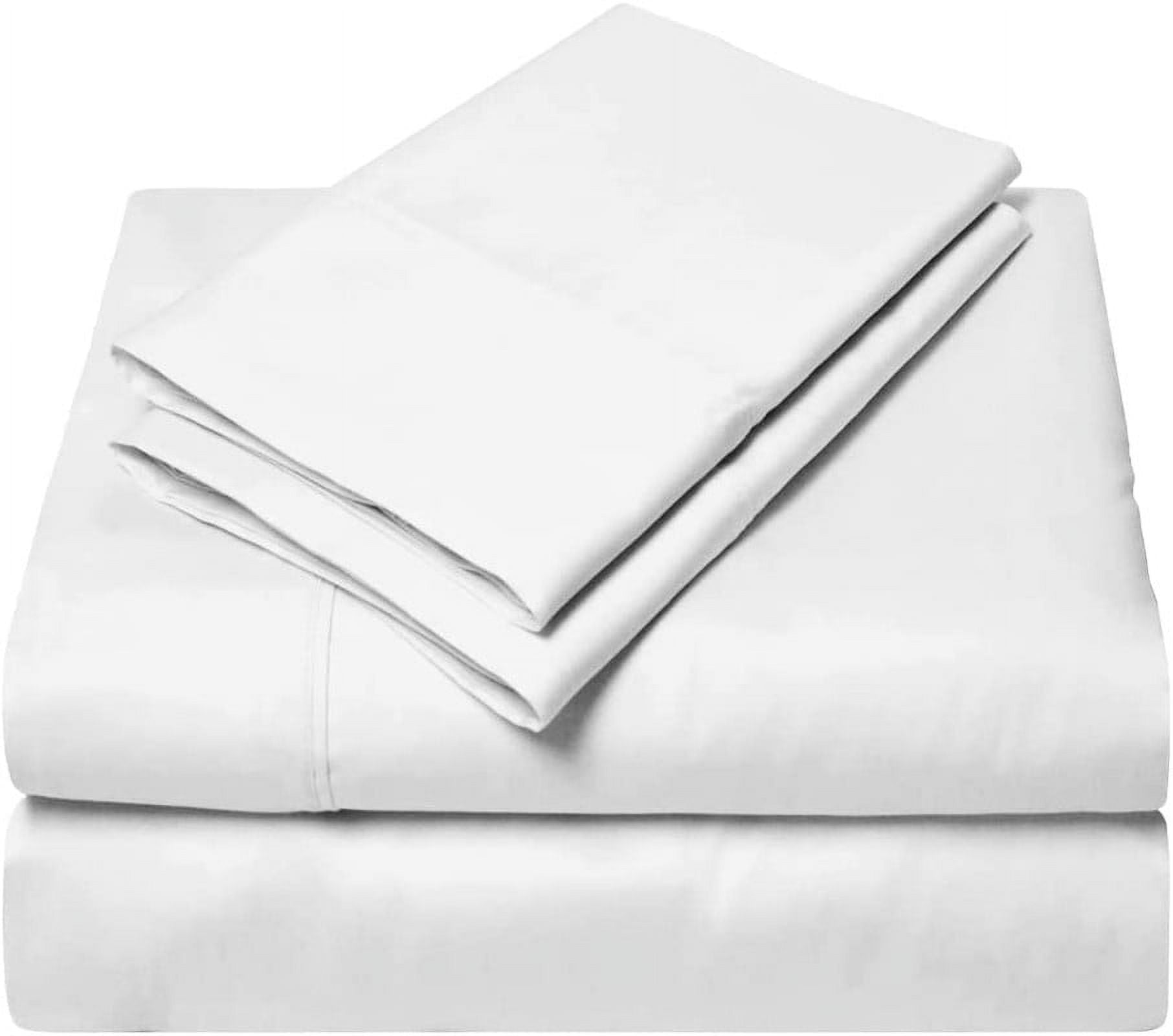 5PC Split Sheet Set-100% Egyptian Cotton, 1 Flat Sheet, 2 Fitted Sheet ...