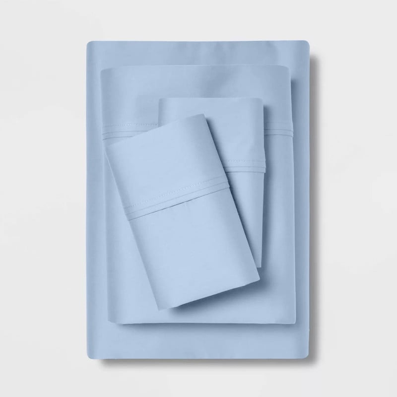 5PC Split Sheet Set-100% Egyptian Cotton, 1 Flat Sheet, 2 Fitted Sheet ...