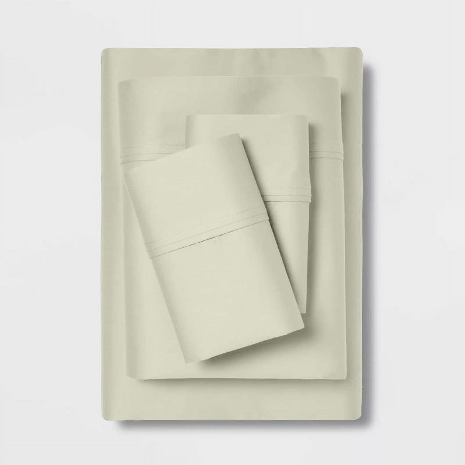 5PC Split Sheet Set-100% Egyptian Cotton, 1 Flat Sheet, 2 Fitted Sheet ...