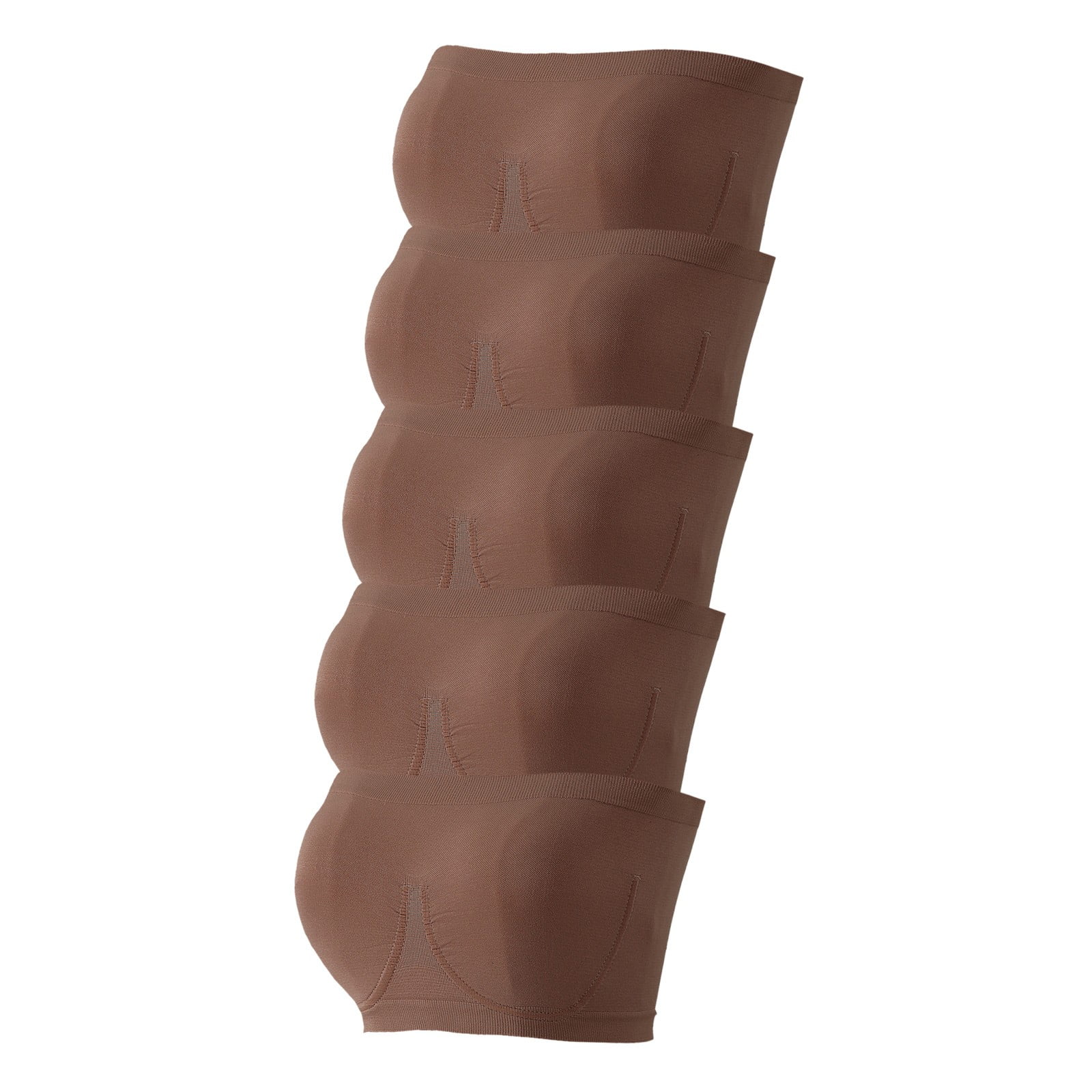 5PC Sports Bras For Women Plus Size Strapless Bra Bandeau Tube Padded ...