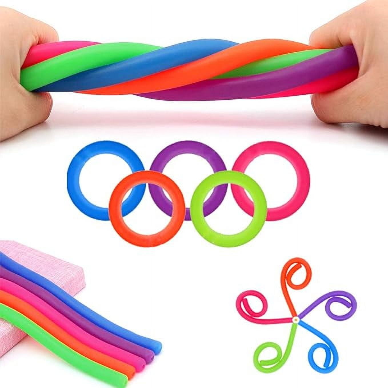 5 PC Stretchy String Fidget, DIY Stress/ Anxiety Relief & Arm Muscle ...