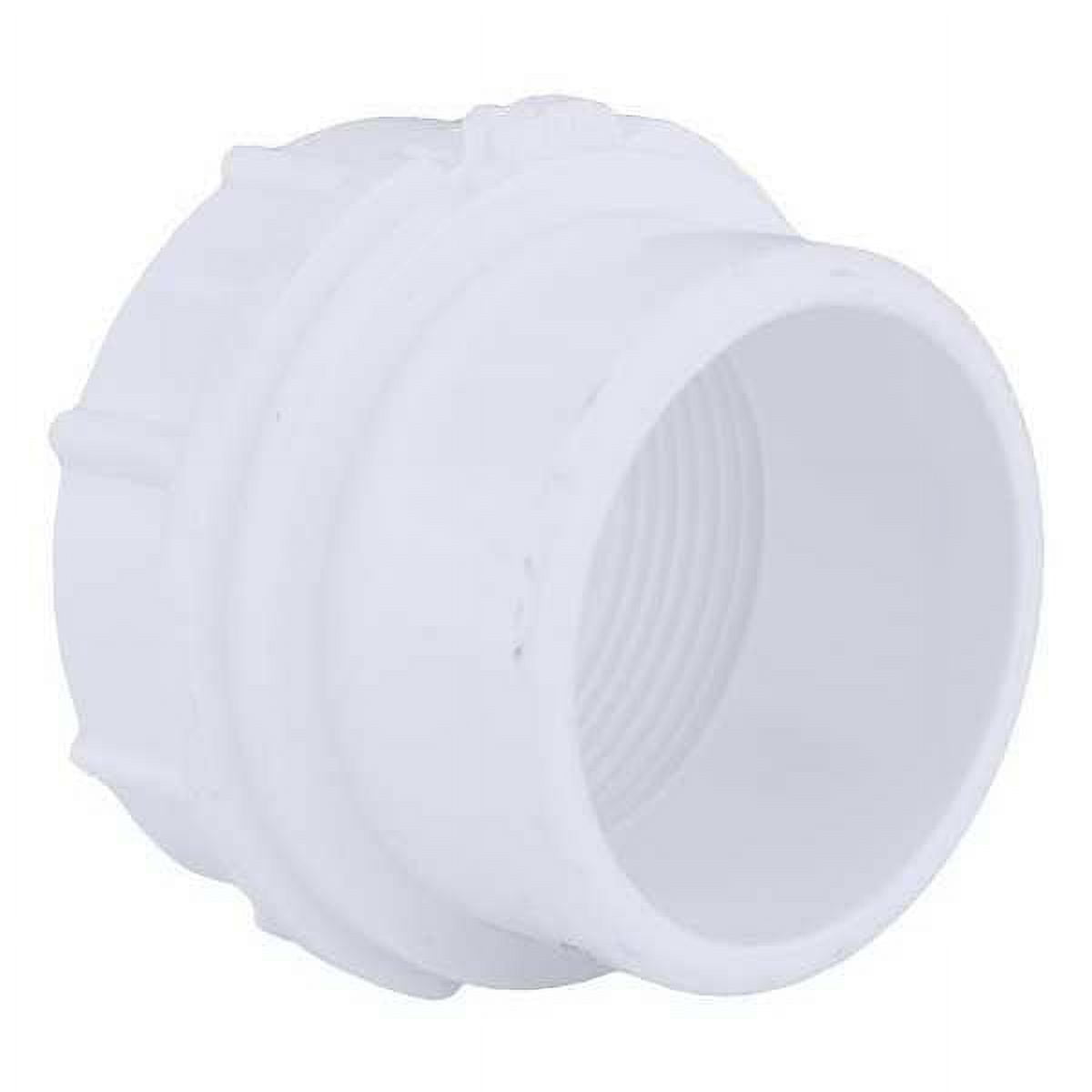 5PC ZoroSelect PVC Cleanout Adapter, FNPT x Spigot, 1-1/2 in Pipe Size ...