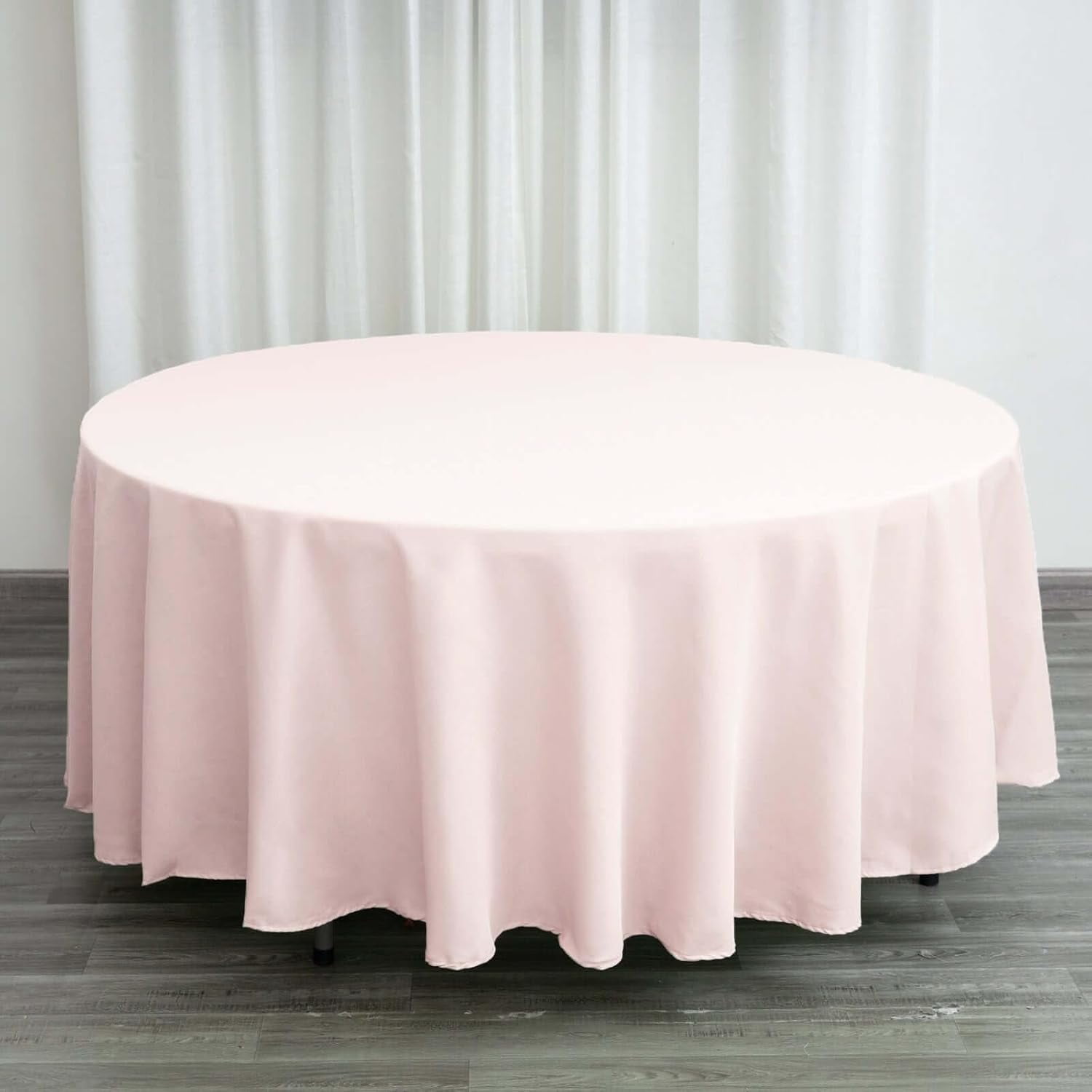 5PCS 108" Wholesale Round Tablecloth Polyester Round Table Linens for ...