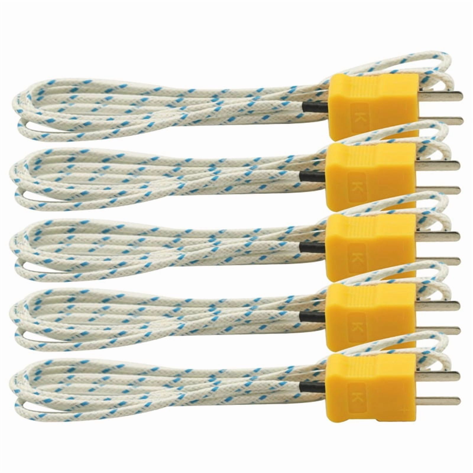 5PCS 1M Wire Measuring Temperature K Type Thermocouple Sensor Digital ...