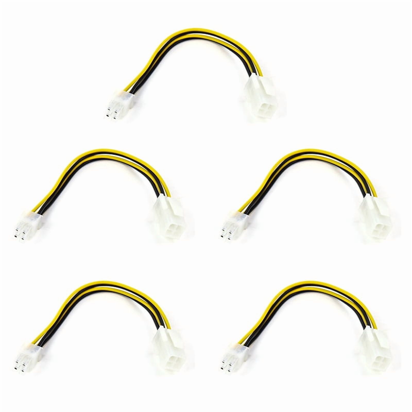 5PCS 20cm 4Pin Power ATX 4 Pin Male to Female PC CPU Power Supply ...