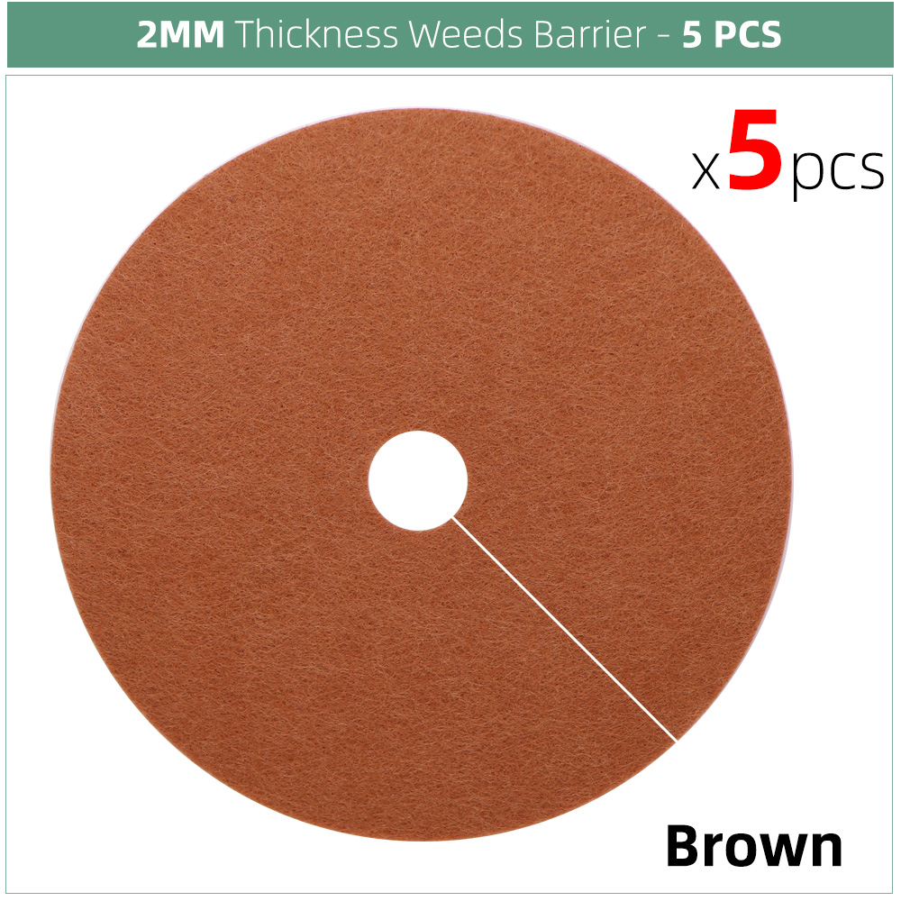 5PCS 2MM Thickness Weeds Barrier Mats Degradable Fabric Tree Mulch ...