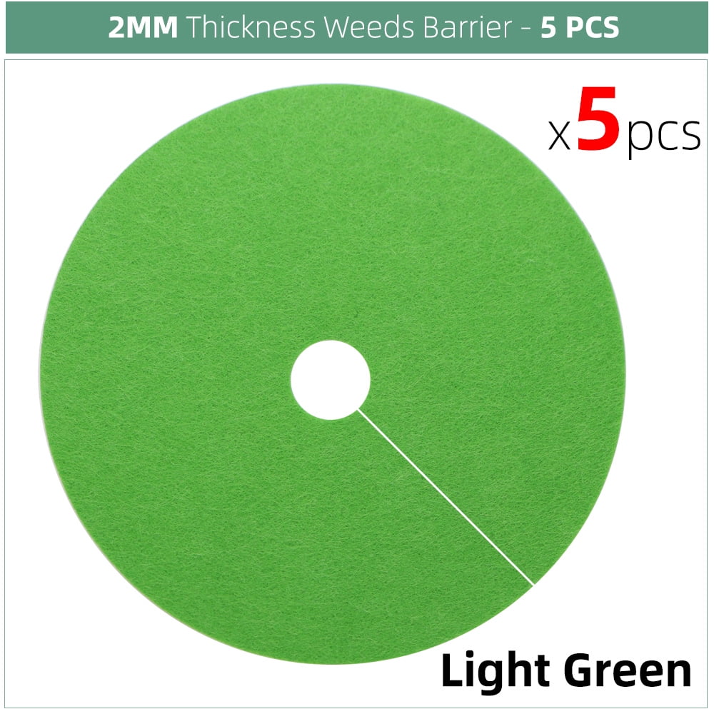 5PCS 2MM Thickness Weeds Barrier Mats Degradable Fabric Tree Mulch ...