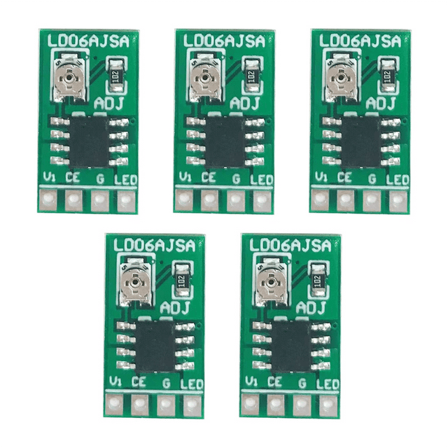 5PCS 30-1500MA Adjustable Constant Current LED Driver DC 3.3V 3.7V 4.2V 5V PWM Control Board ...