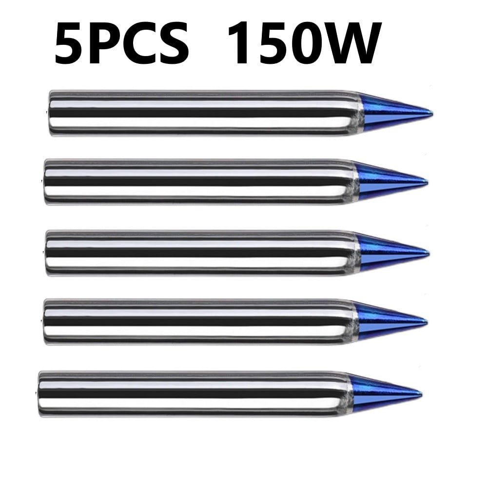 5Pcs 30-150W Blue Pointed Welding Tips External Heat Soldering Iron -Free Solder 5Pcs 150W ...